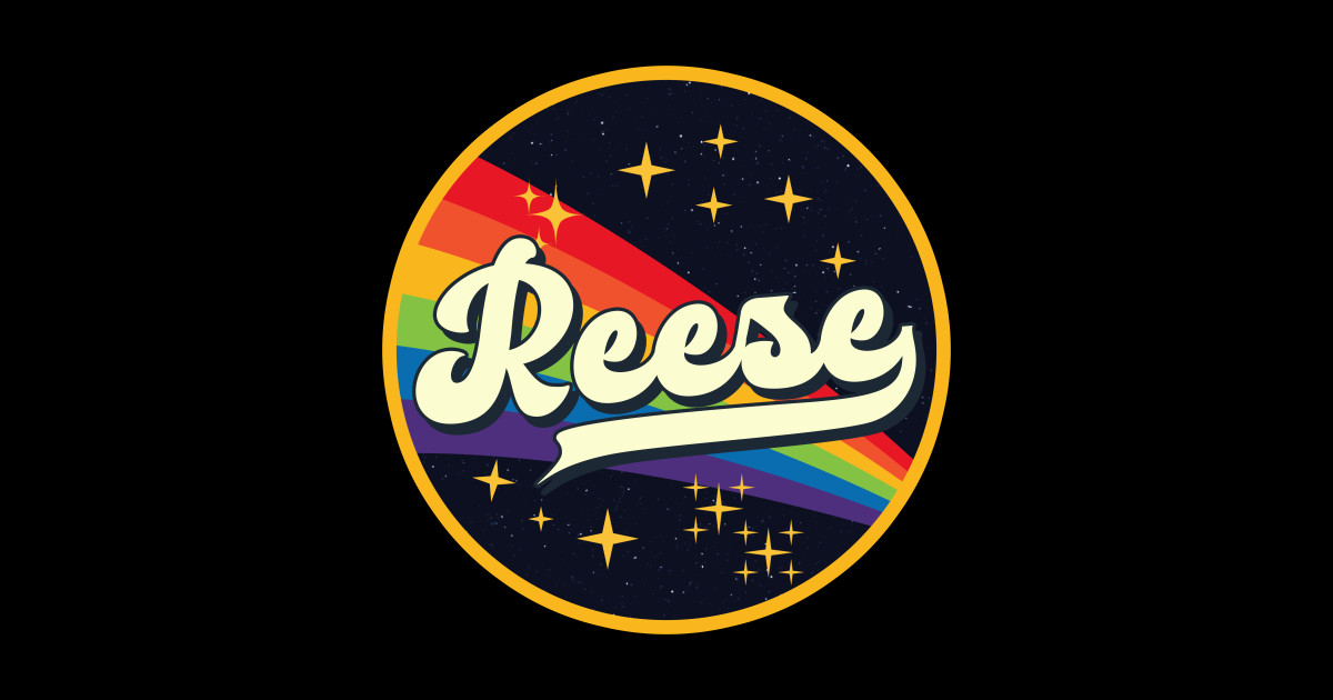 Reese // Rainbow In Space Vintage Style - Reese - Sticker | TeePublic