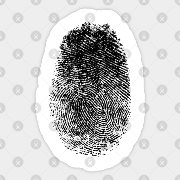 Fingerprint - Fingerprint - Sticker | TeePublic