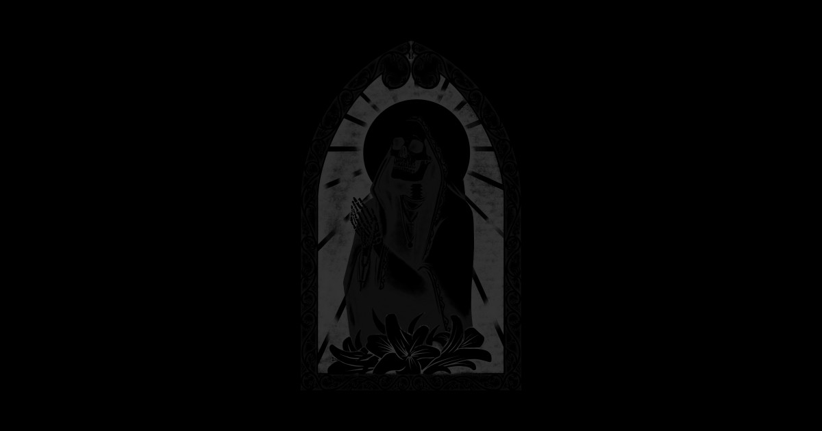 Santa Muerte Praying - Saint of Death - Santa Muerte - Posters and Art ...