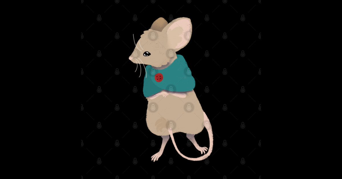 Shy Mouse :: Imaginary Creatures - Shy Mouse - Sticker | TeePublic