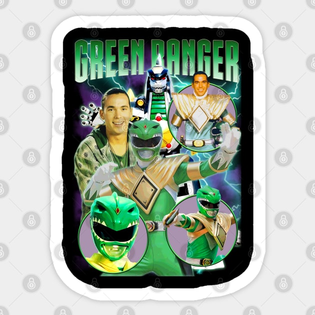 Green Ranger Bootleg - Green Ranger - Sticker | TeePublic
