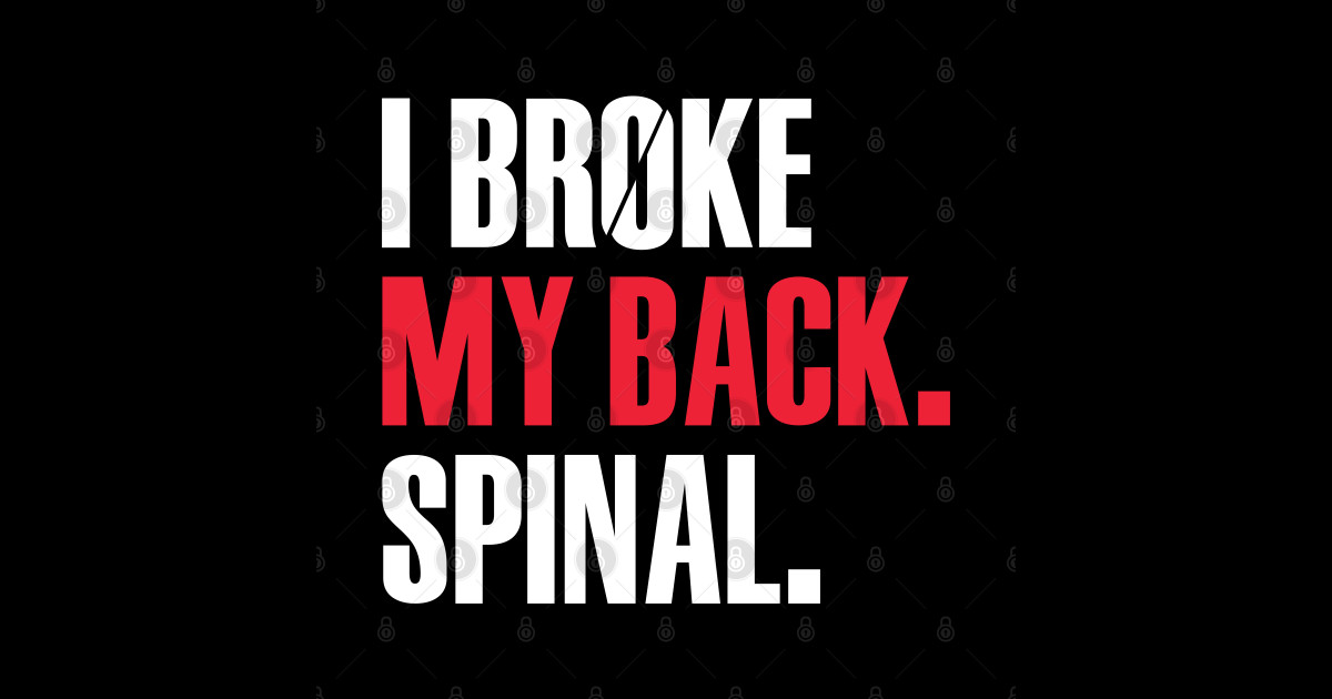 I Broke My Back. Spinal - Cj Mccollum - Sticker | TeePublic