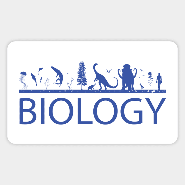 Biology (Blue Print) - Biology - Sticker | TeePublic