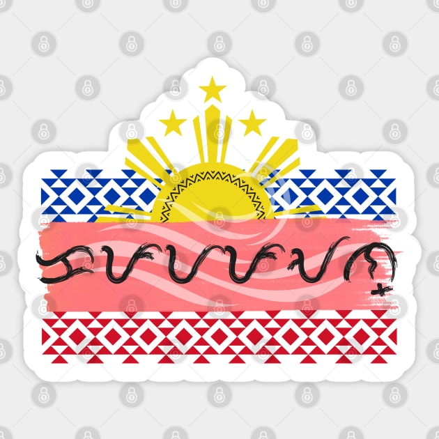 Baybayin word Kapayapaan (Peace) - Philippines Flag Proud Filipino ...