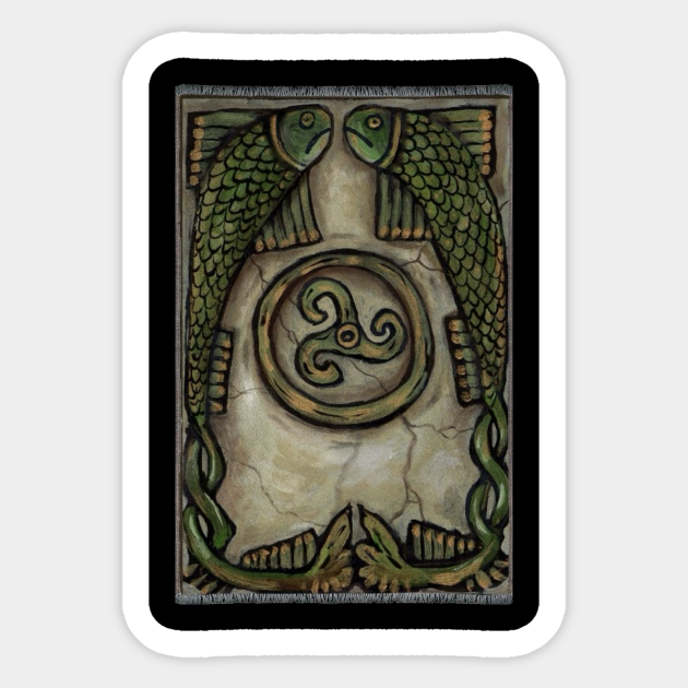 Celtic Fish Triskelion - Celtic - Sticker | TeePublic