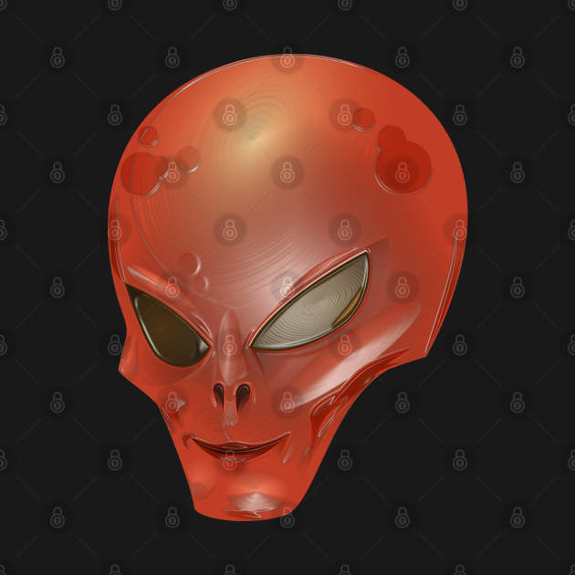 Orange Alien Creature - Alien - T-Shirt | TeePublic