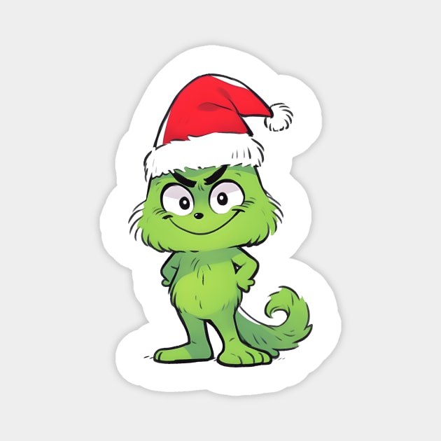 Cartoon Grinch's Christmas Joy - Grinch Christmas - Magnet | TeePublic
