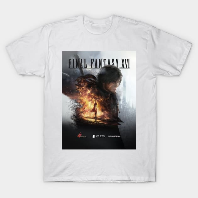 Final Fantasy XVI 16 fan art - Final Fantasy - T-Shirt | TeePublic