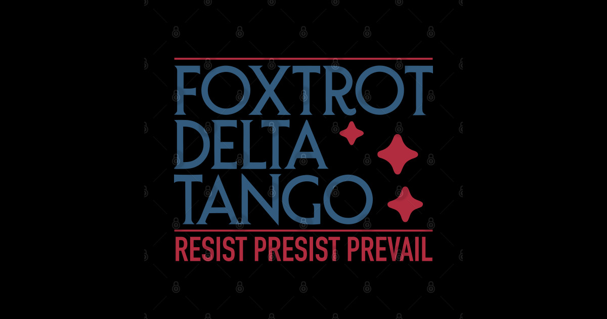 foxtrot delta tango icon - Foxtrot Delta Tango - Sticker | TeePublic