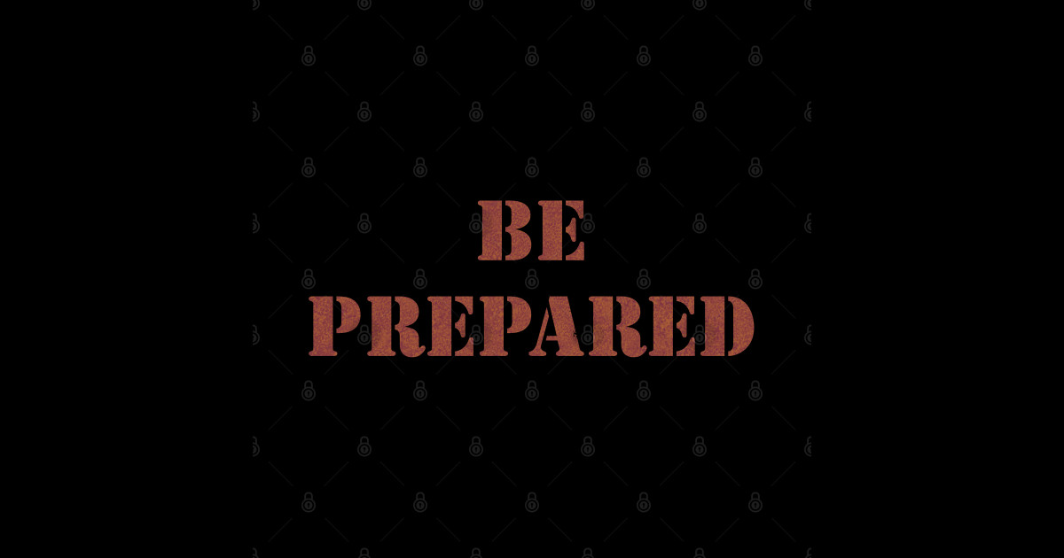 Be Prepared - Lion - Sticker | TeePublic