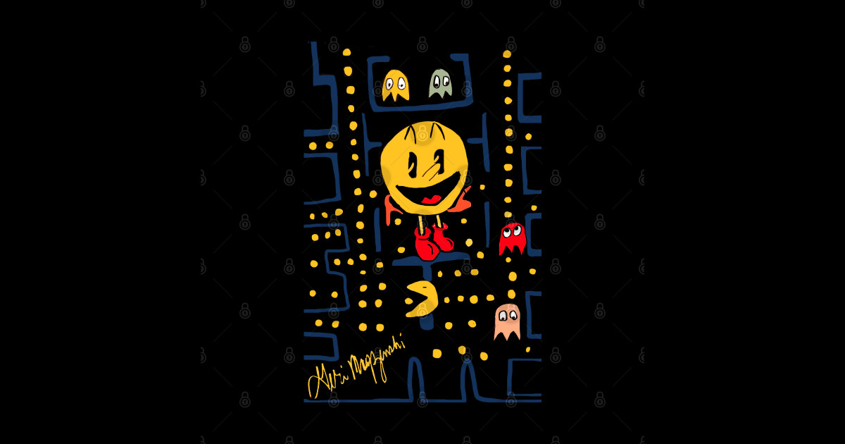 Pac-Man - Pacman - Sticker | TeePublic