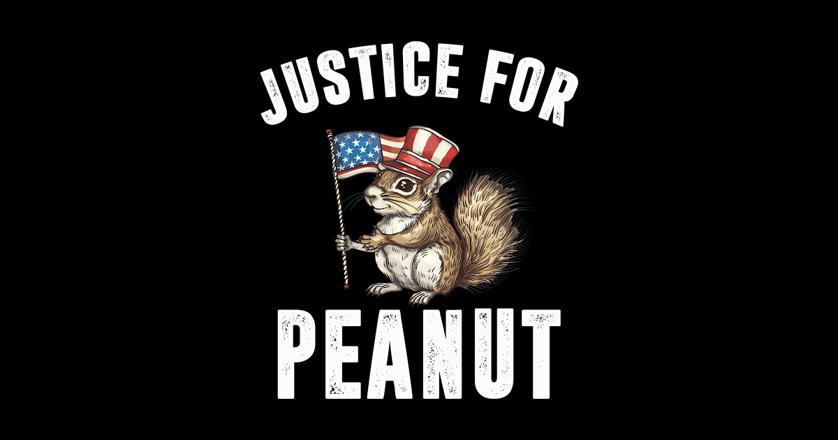 Justice For Peanut The Squirrel Vintage - Justice For Peanut - Sticker ...