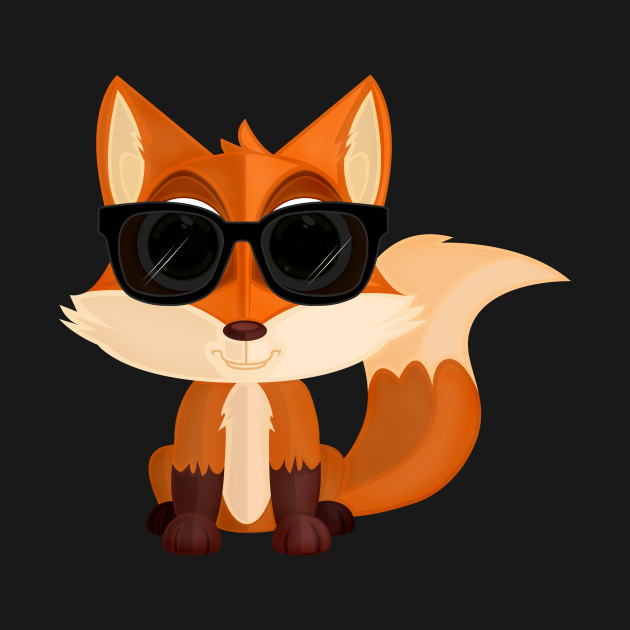 Cool Fox - Fox - T-Shirt | TeePublic
