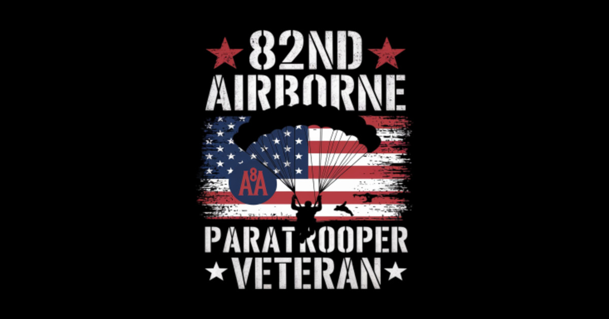 82nd Airborne Paratrooper Veteran Flag - 82nd Airborne Paratrooper ...