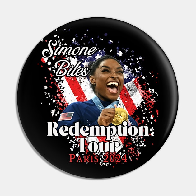 Simone Biles Redemption Tour Paris 2024 Gold Women's Gymnastics USA ...