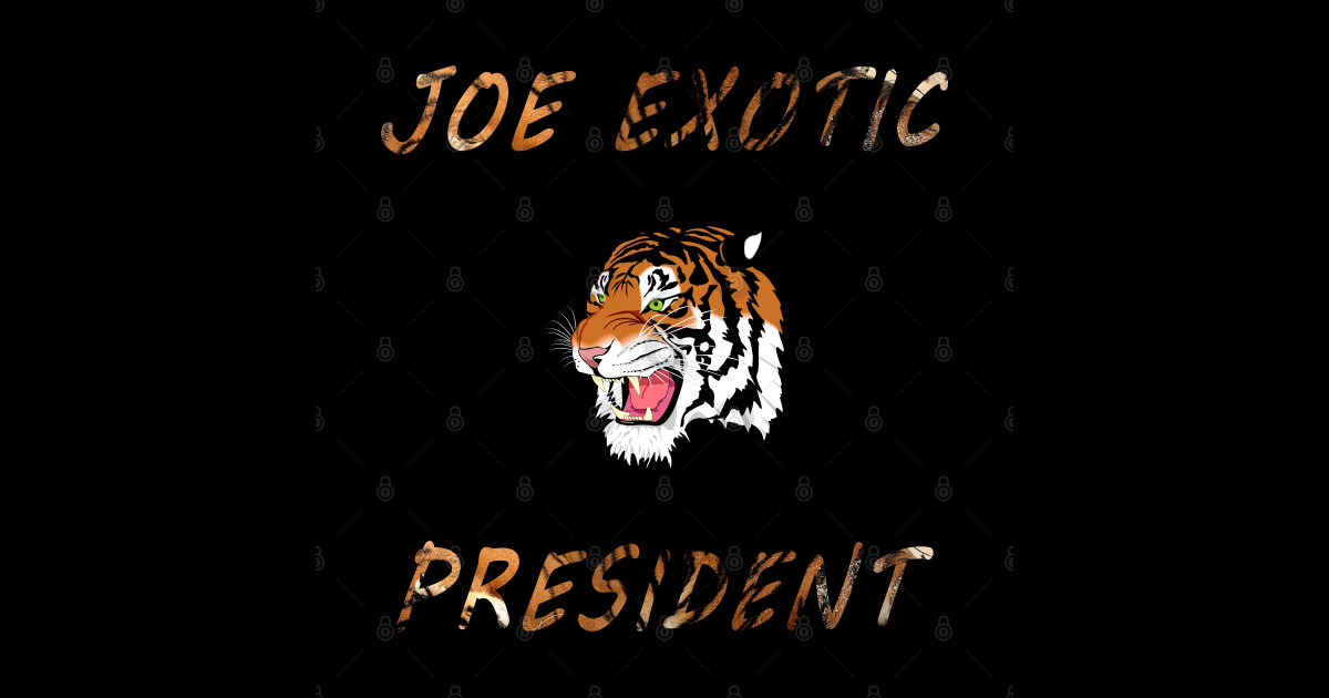 joe exotic tiger. - Joe Exotic - Sticker | TeePublic