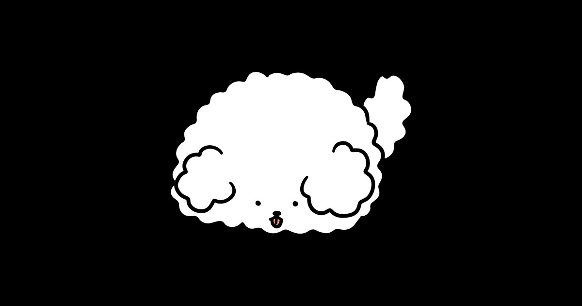 Fluffy Dog Blob - Dog - Sticker | TeePublic