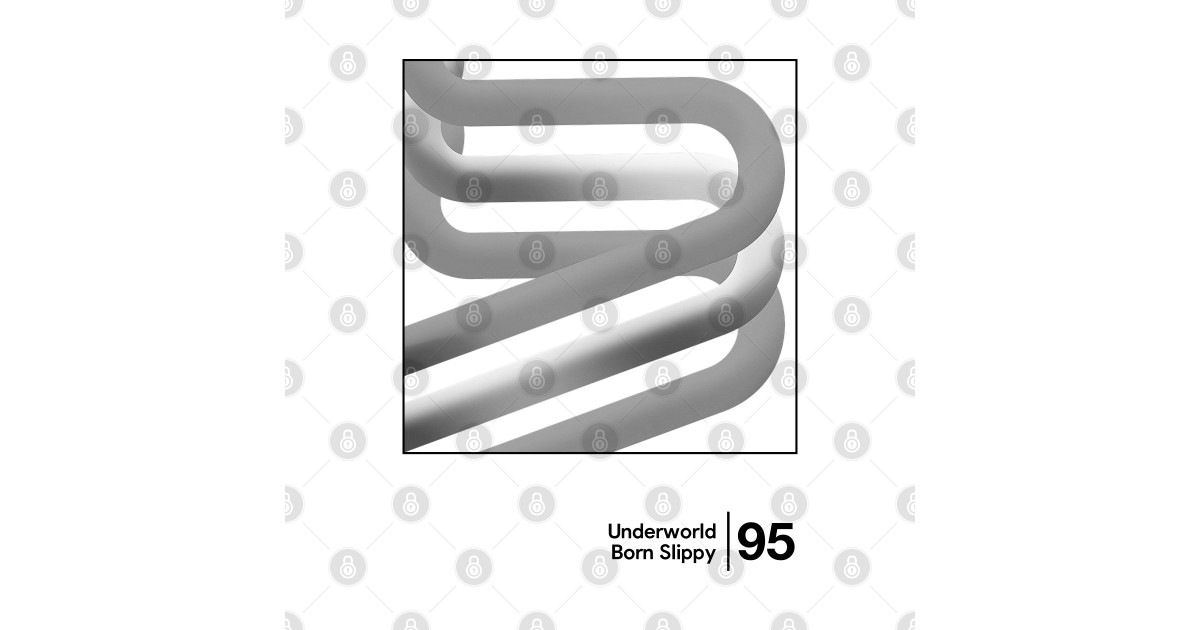 Born Slippy - Minimal Style Graphic Artwork - Underworld - T-Shirt ...