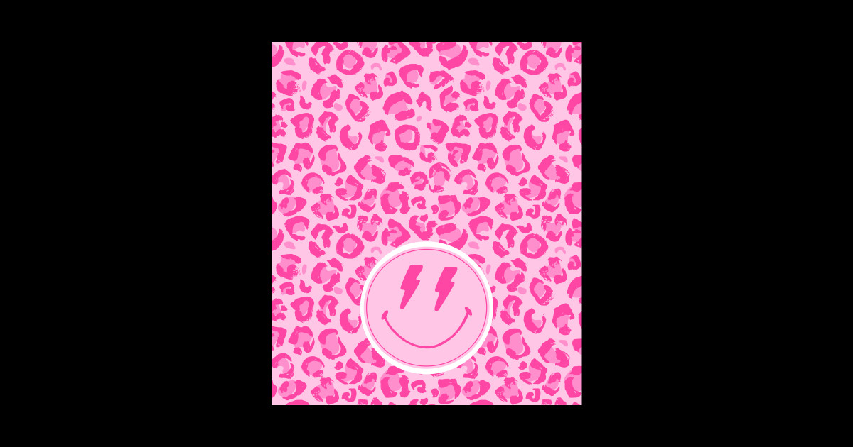 Preppy School Supplies, Preppy, Aesthetic, Pink, Leopard Print, Smile ...