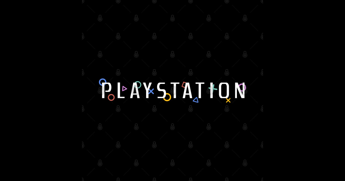 Playstation Letter Artwork - Playstation - Sticker | TeePublic