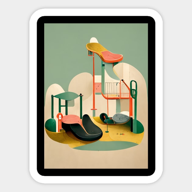 Kids Playground - Playground - Sticker | TeePublic