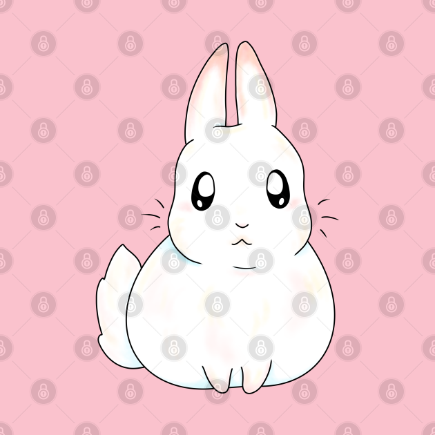 Cute White Bunny Rabbit - Kawaii Bunny Rabbit - T-Shirt | TeePublic