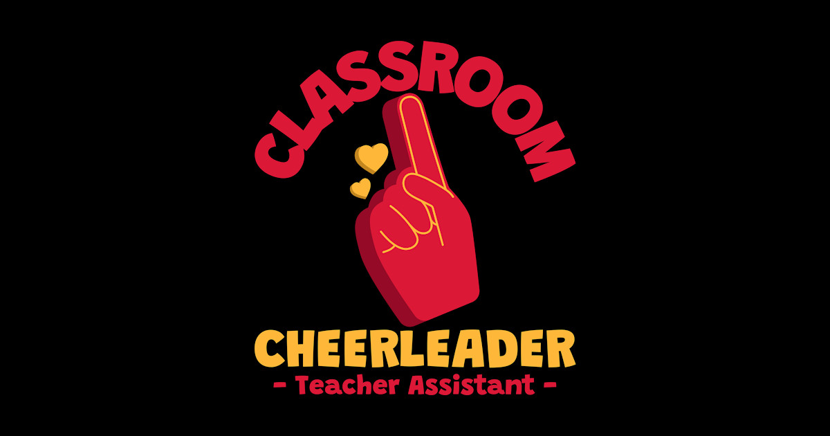 Classroom Cheerleader Teacher Assistant - Teacher Assistant - Sticker ...