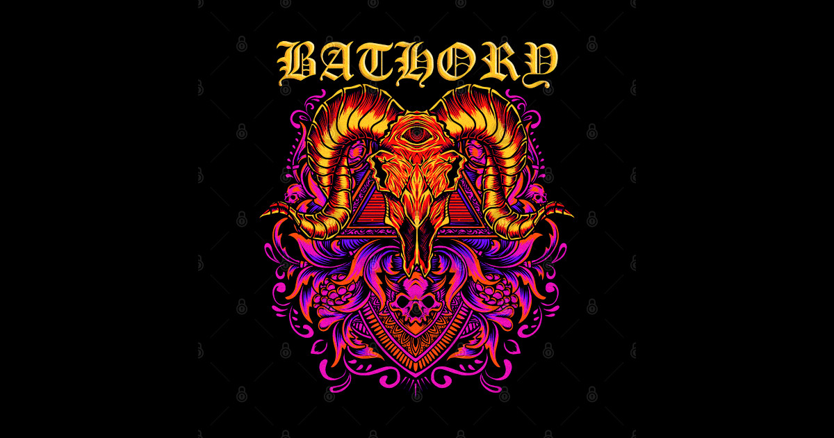 Bathory Fanart Style - Bathory - Sticker | TeePublic