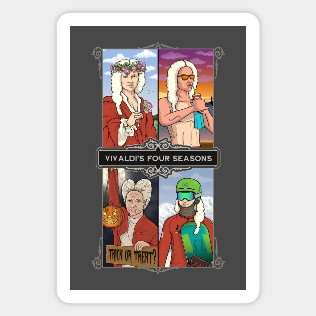 Vivaldi's four seasons - Vivaldi - Sticker | TeePublic