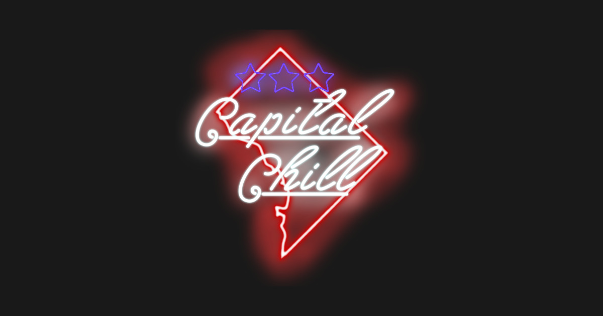 CLASSIC CAPITAL CHILL NEON LOGO - Capital Chill Neon - T-Shirt | TeePublic