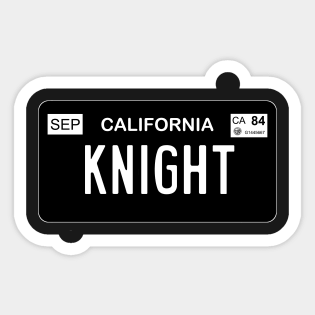 Knight rider black version - Knight Rider - Sticker | TeePublic