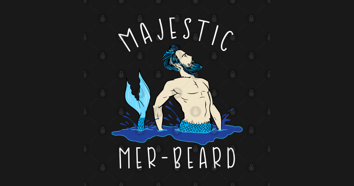 merman, merman lover, merman chiibi, merman santa, beard, man, merbeard ...