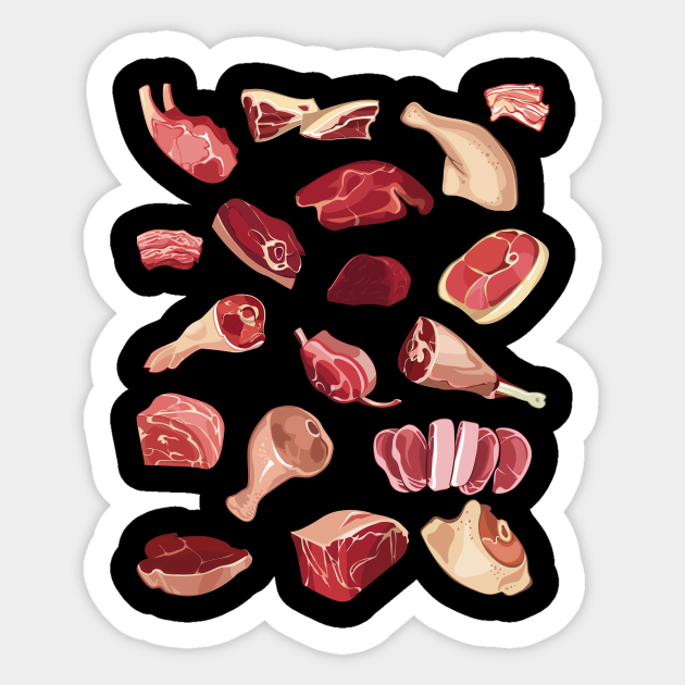 Meatcore Aesthetic Meat Collection - Meatcore - Sticker | TeePublic