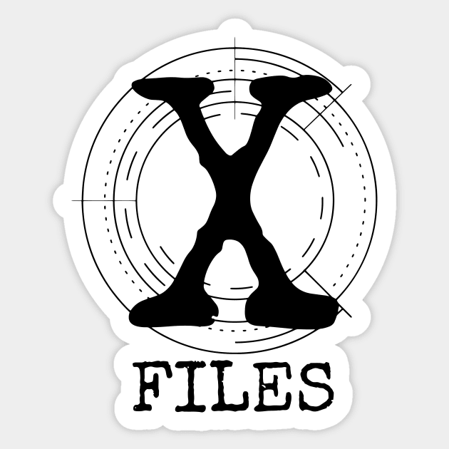 The X-Files Fan Logo - The X Files - Sticker | TeePublic