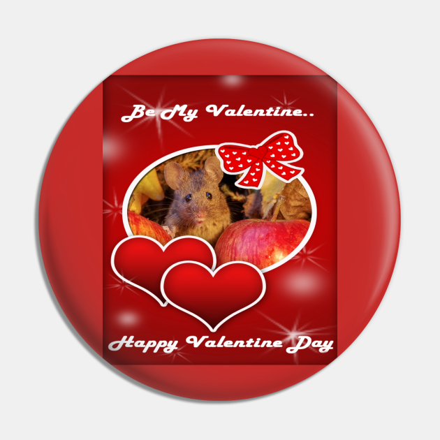 George the mouse in a log pile house - Valentine's Day card - George ...