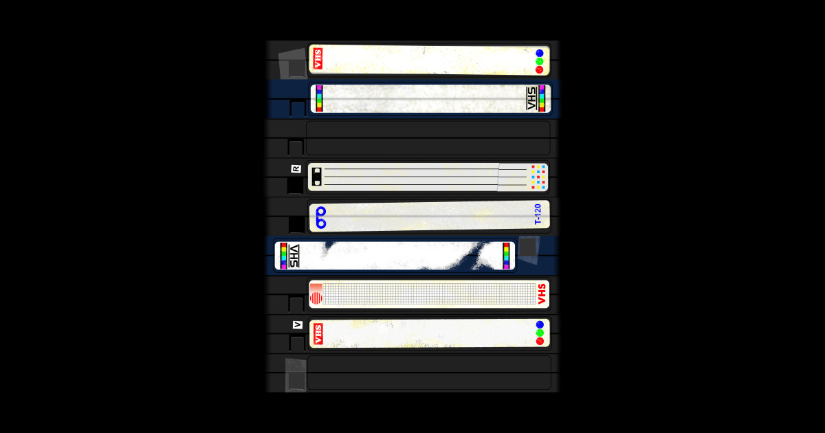 VHS Stack - Vhs - Posters and Art Prints | TeePublic