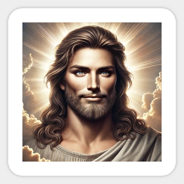 Gigachad Jesus Christ - Gigachad - Sticker | TeePublic