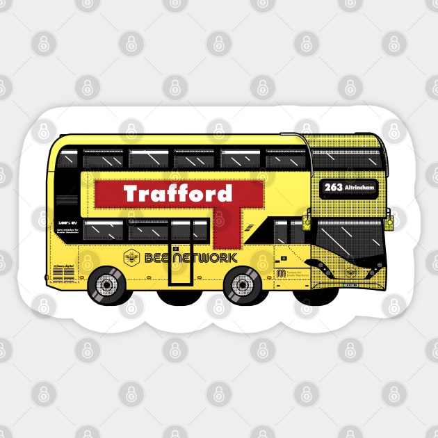 Trafford Transport for Greater Manchester (TfGM) Bee Network yellow bus ...