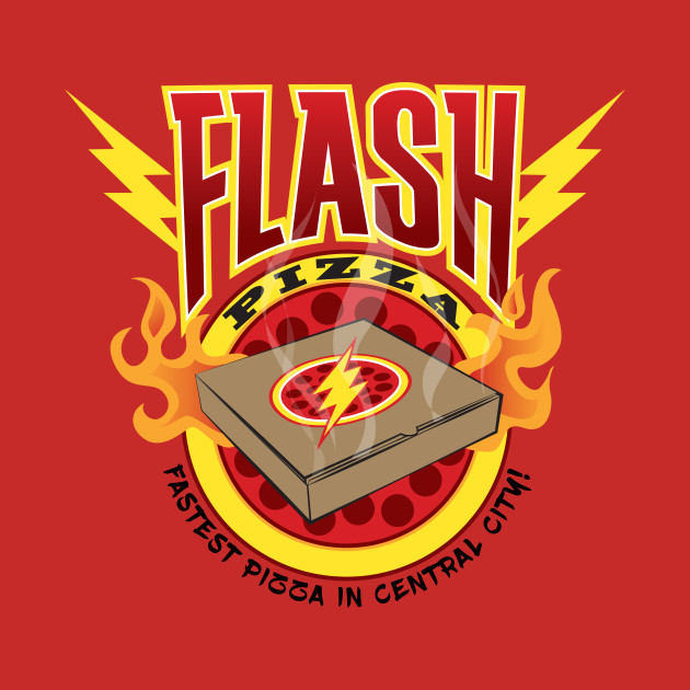 Flash Pizza - Flash - T-Shirt | TeePublic