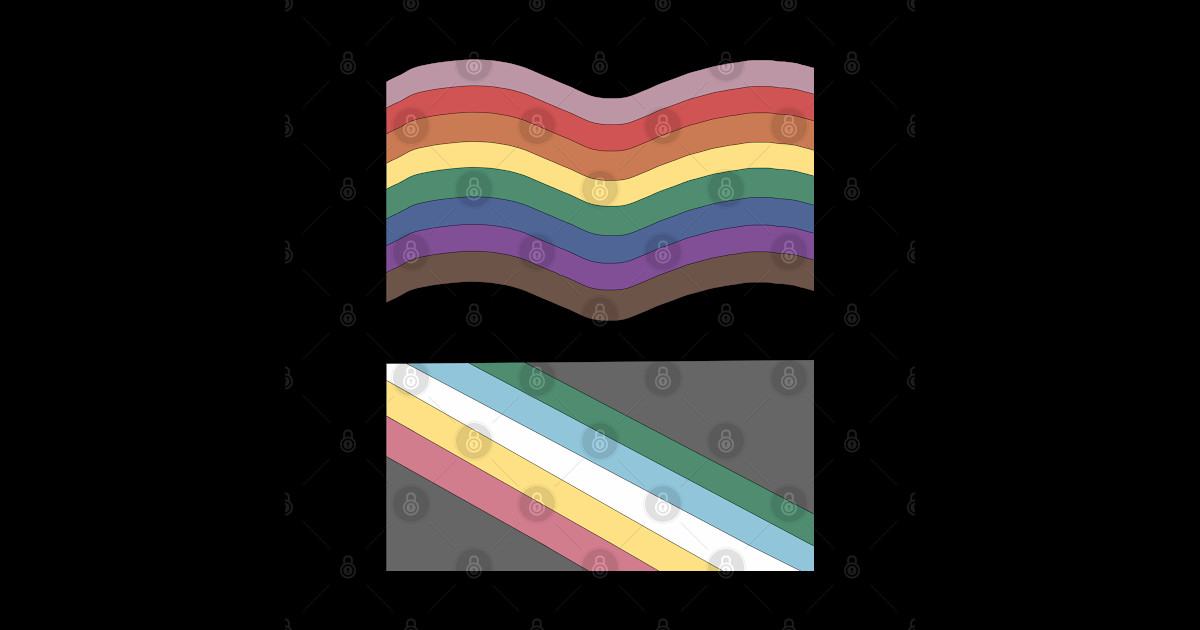 Disability Rainbow Pride Flag Wavy - Disability Pride - Sticker | TeePublic
