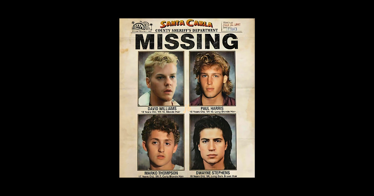The Lost Boys Missing Flyer - The Lost Boys - Posters and Art Prints ...