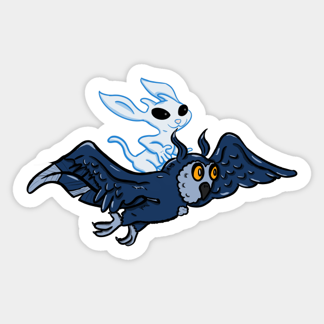 Ori & Ku - Ori And The Will Of The Wisps - Sticker | TeePublic