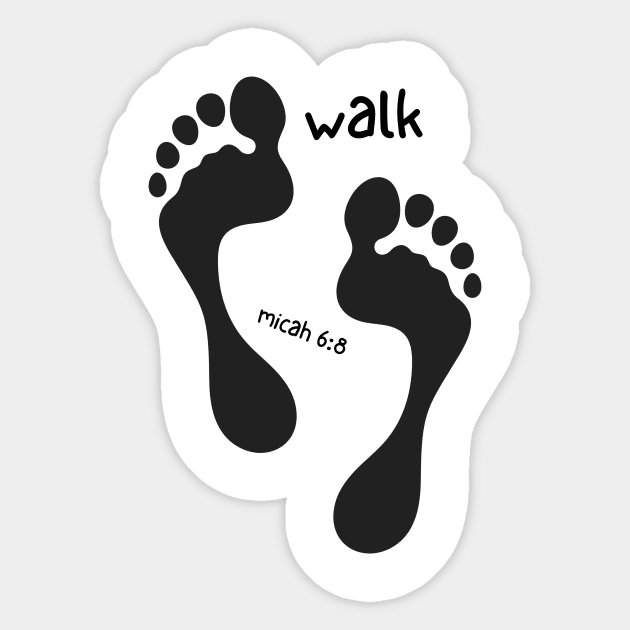Walk - Walk - Sticker | TeePublic