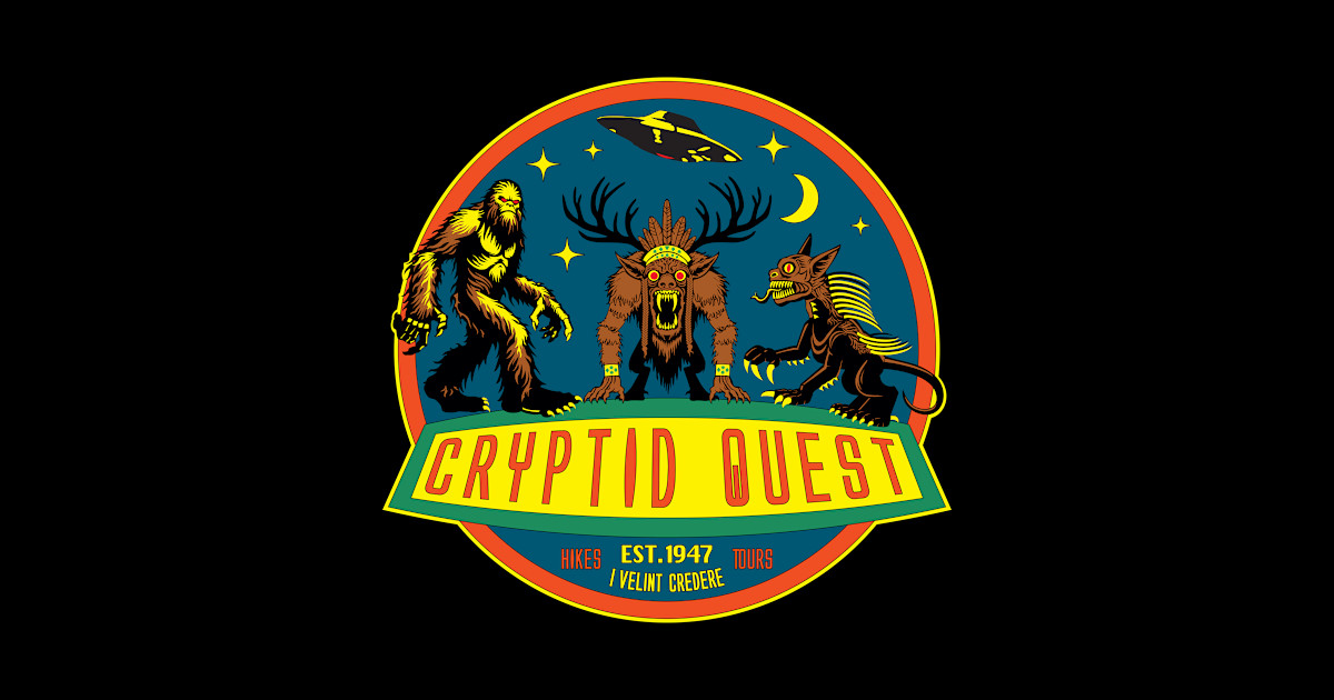 Cryptid Quest - Adventure Mystery Cryptids Ufo - Magnet | TeePublic