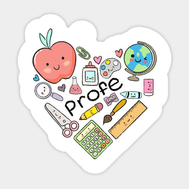 Profe shirt - Teacher - Sticker | TeePublic