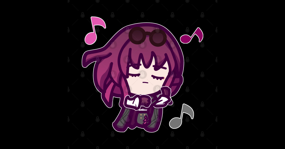 Kafka Air Violin Fan Art By Smoomaru Honkai Star Rail Sticker