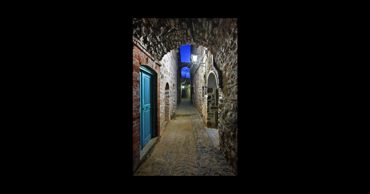 A medieval walk in Chios island - Chios - Sticker | TeePublic