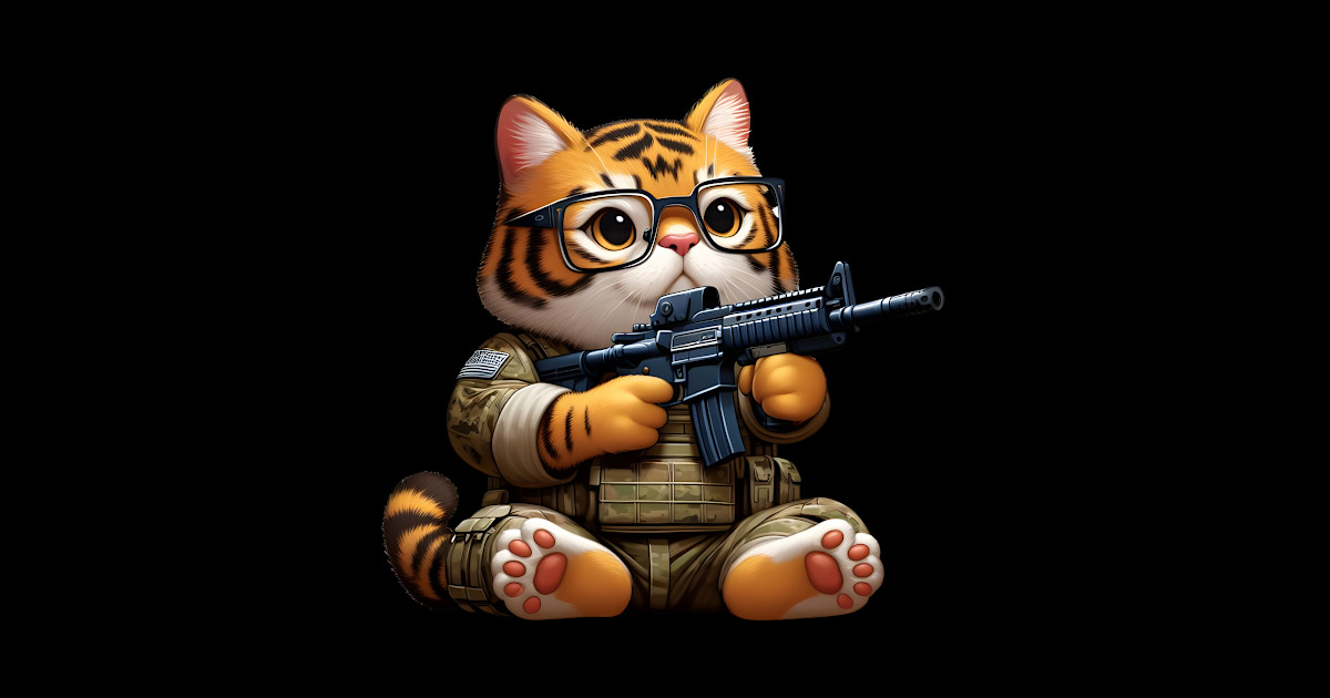 Tactical Tiger - Tiger - Sticker | TeePublic