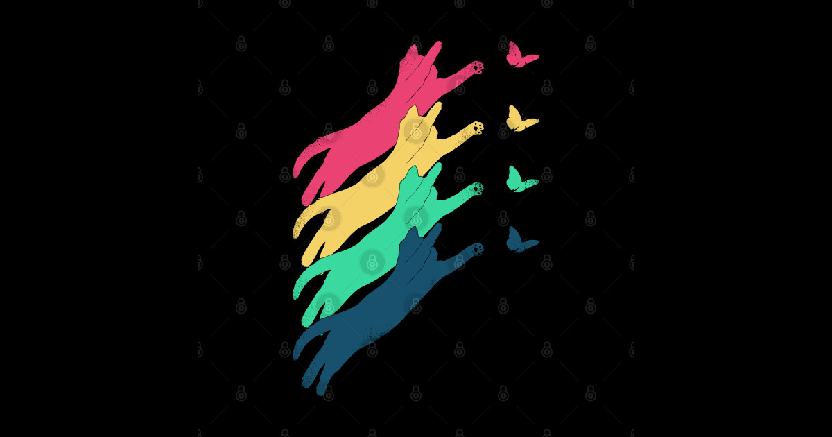 Cat Jumping - Cat - Sticker | TeePublic