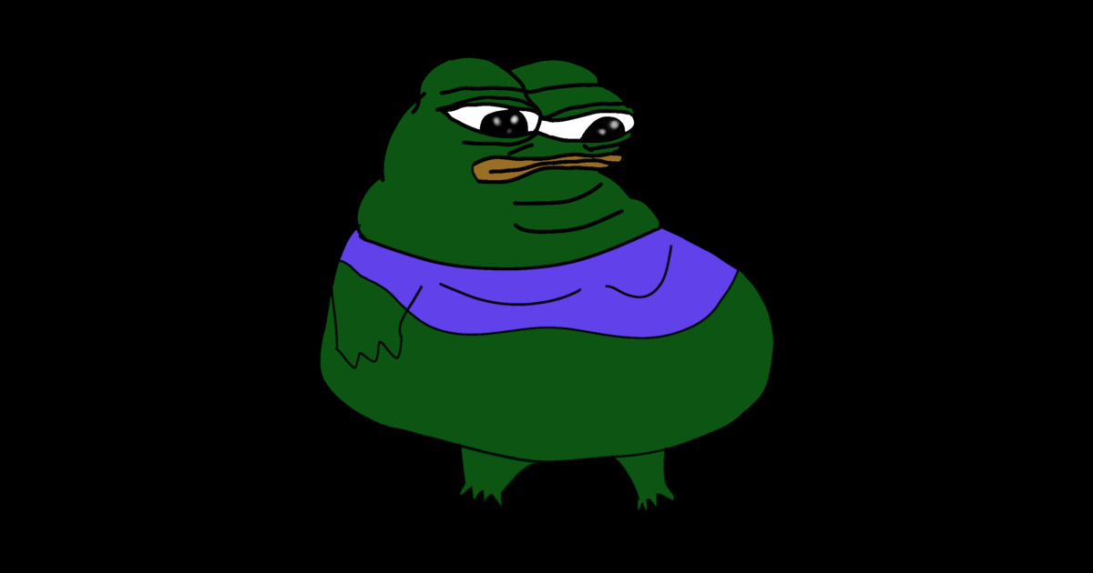 Fat Pepe - Fat Pepe - Sticker | TeePublic